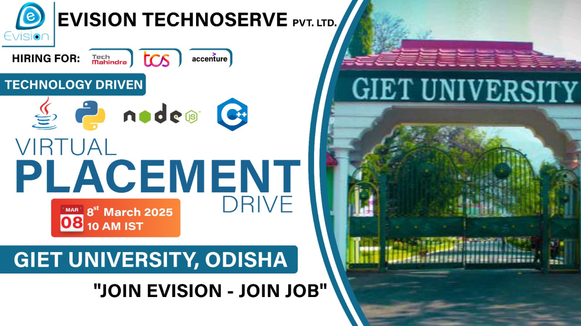 Subject | Evision Technoserve