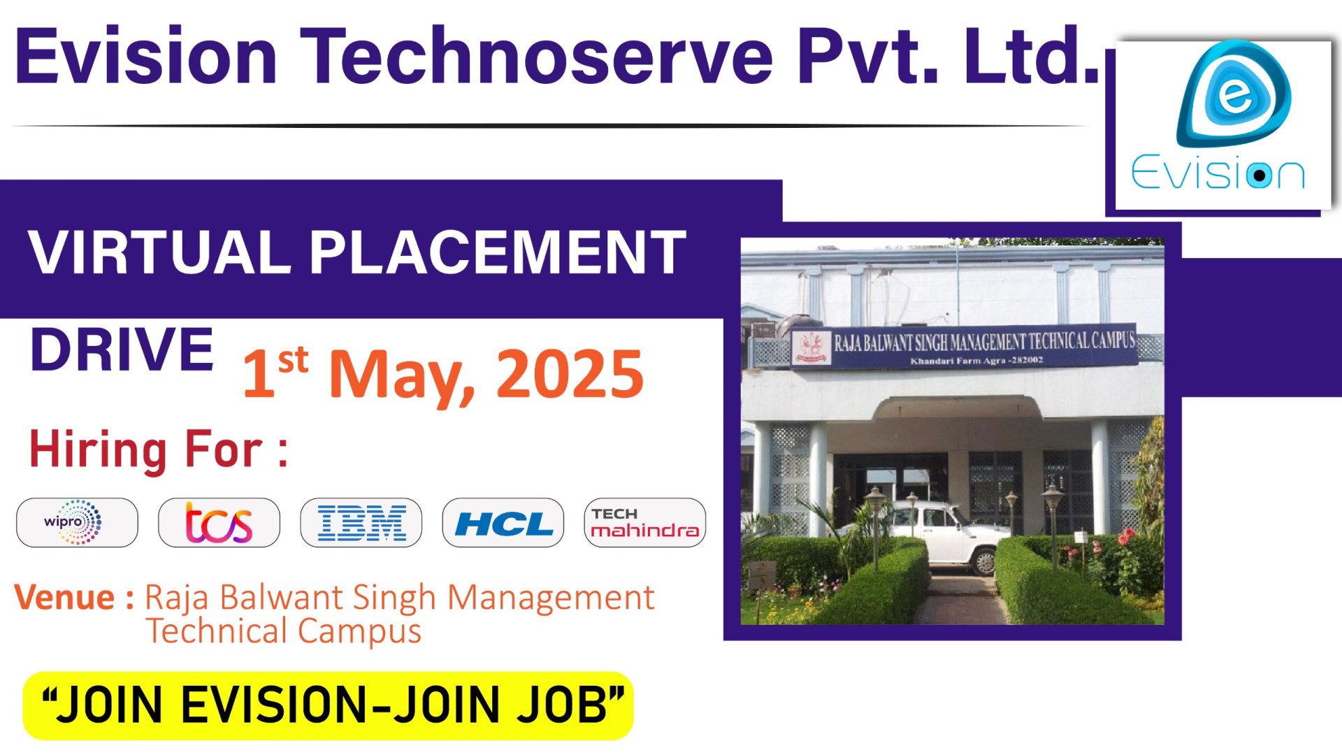 Subject | Evision Technoserve